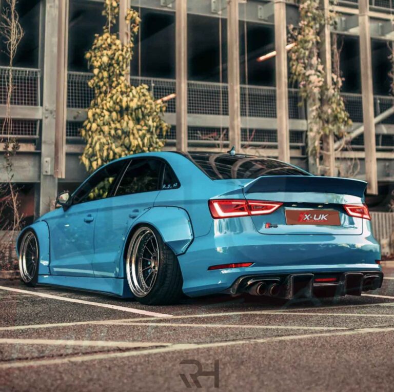 Audi A3 wide body kit S3 8V 2012-2015 wheel arches + side skirts