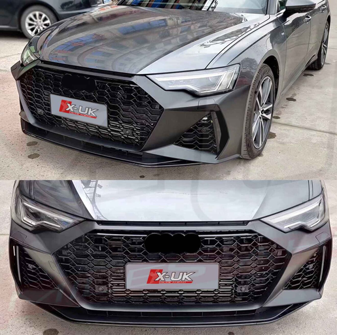 Audi RS6 style front bumper upgrade for Audi A6 S6 C8 4K 2018-2021 ...