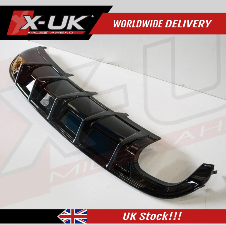 Audi A4 Sline diffuser black FRP to fit 2008-2012 B8 saloon avant