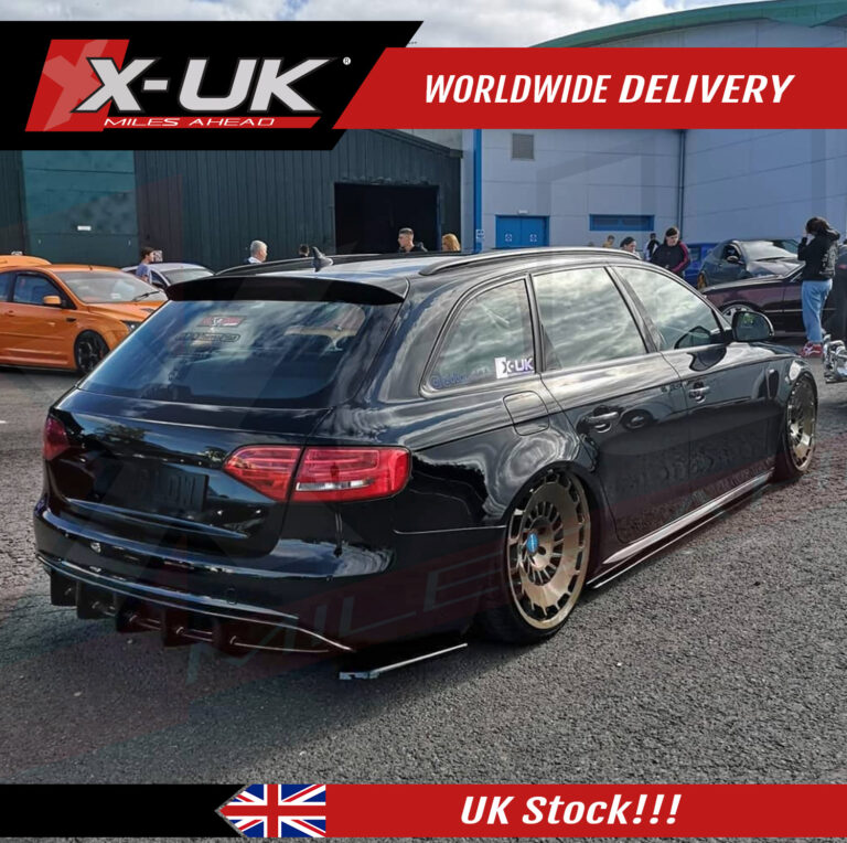 Audi A4 Sline diffuser black FRP to fit 2008-2012 B8 saloon avant