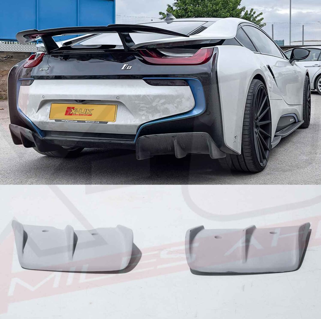 BMW I8 rear diffuser 2014-2019 valance FRP