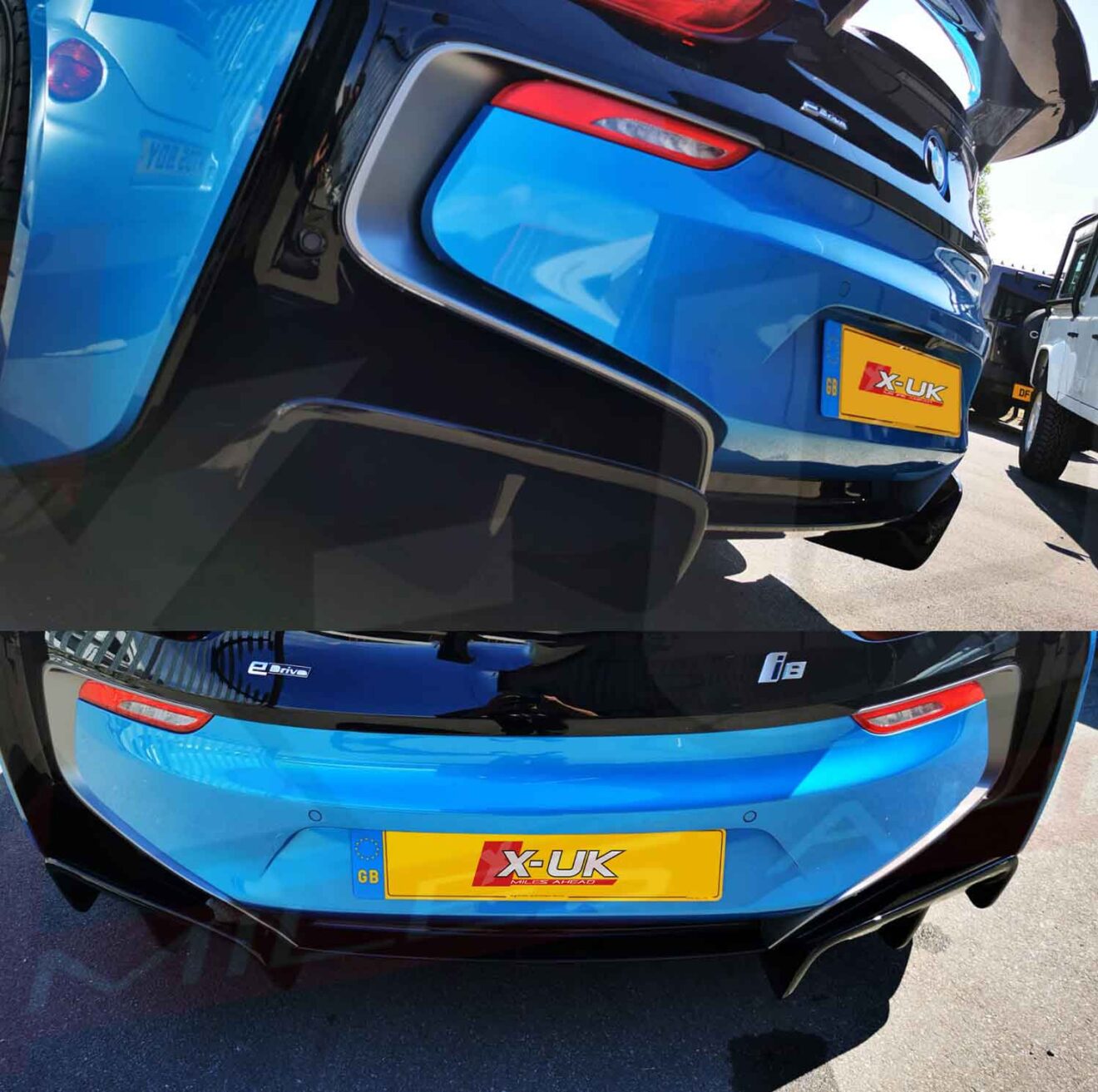 BMW I8 rear diffuser 2014-2019 valance FRP