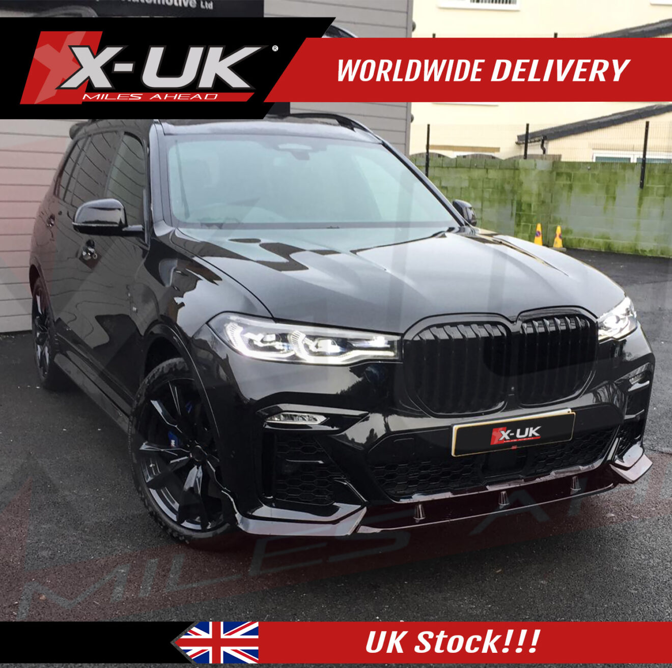 BMW X7 G07 body kit 2019-2020 splitter side skirts rear diffuser