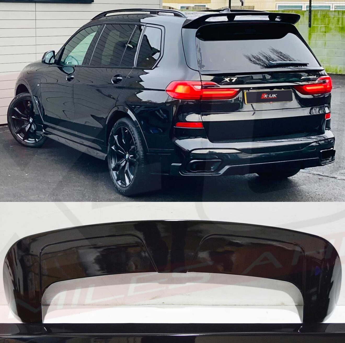 BMW X7 G07 Spoiler 2019-2020 G07 gloss black