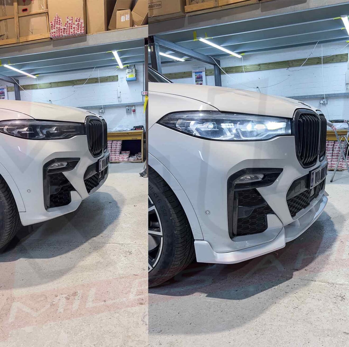 BMW X7 G07 body kit 2019-2020 splitter side skirts rear diffuser