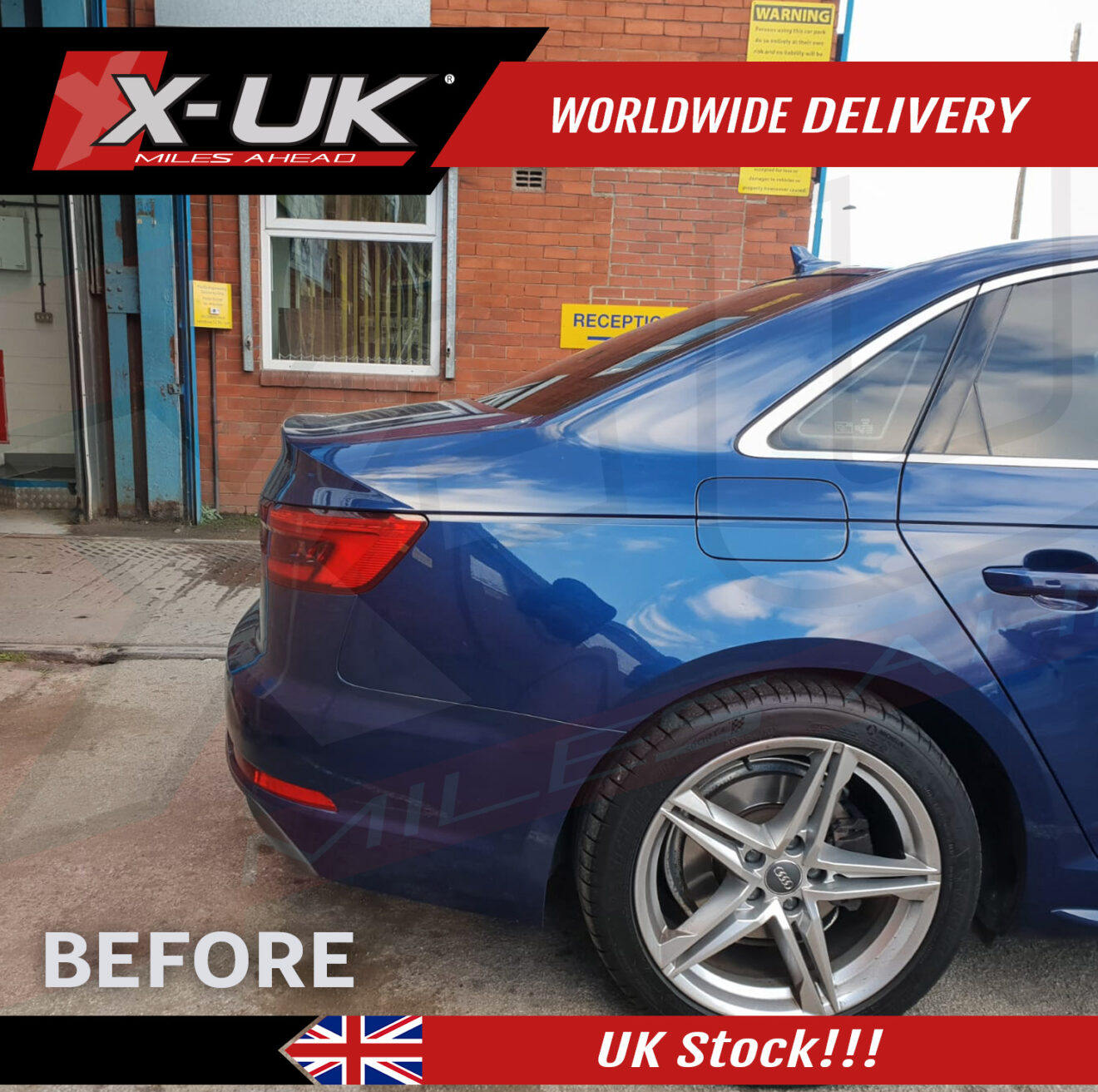 Audi A4 boot spoiler to fit S-line and S4 B9 2016-2019