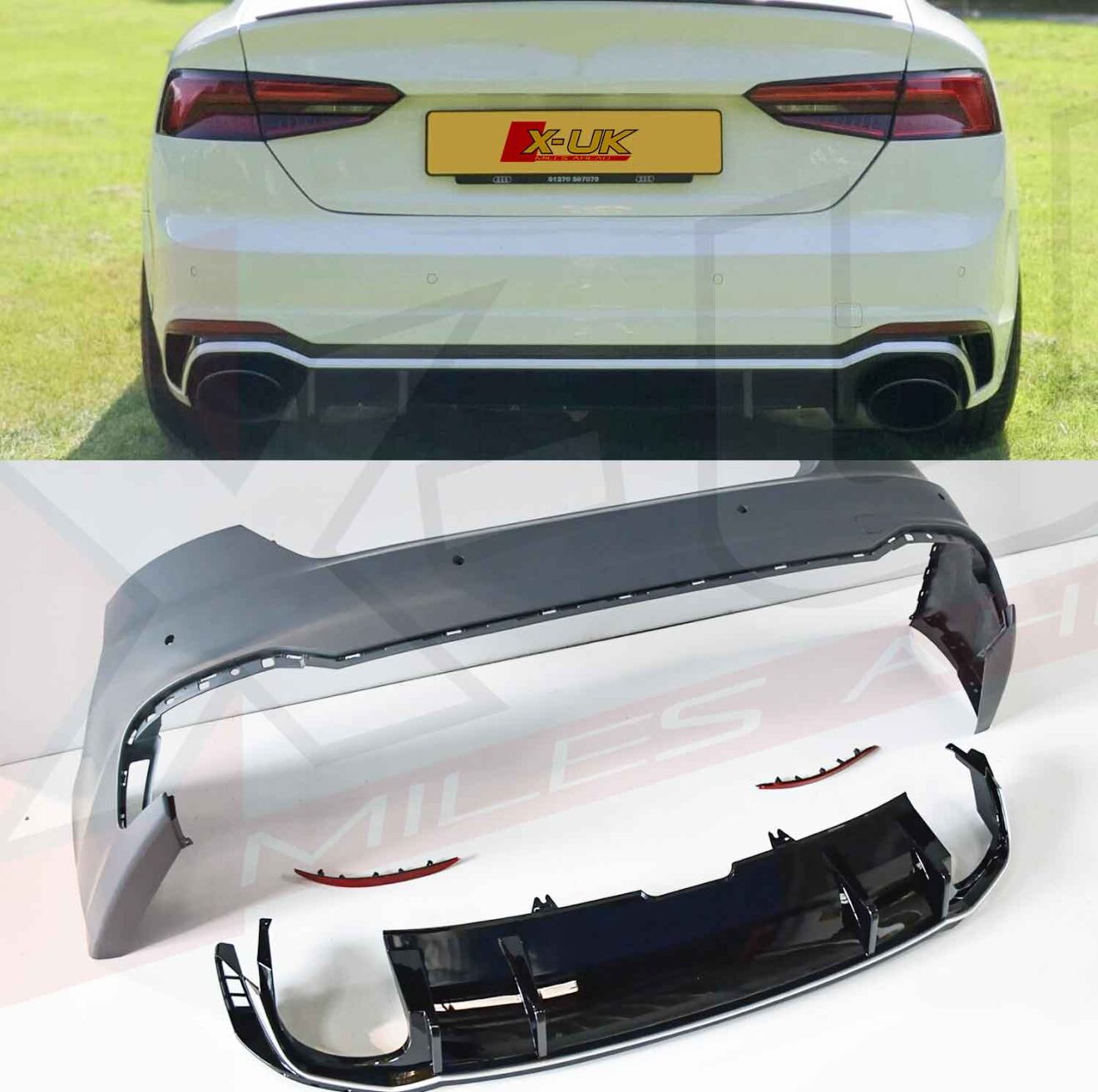 Audi RS5 style bumper to fit A5 S5 2016-2019 Coupe Convertible