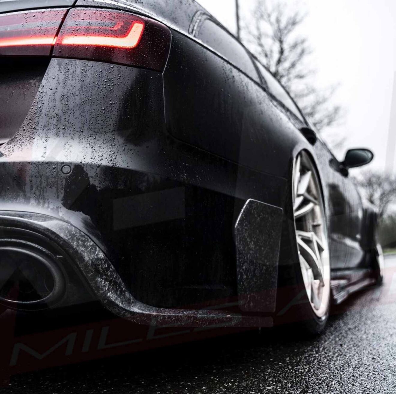 Audi RS6 rear diffuser 2011-2018 3 piece add on