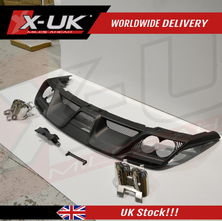 Mustang GT350 rear diffuser style with tail pipes to fit 2015-2017
