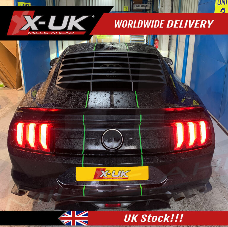 Ford Mustang window louver 2015-2020 PFT style easy installation