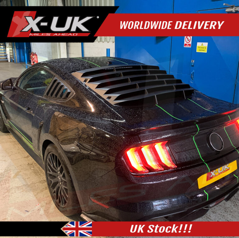 Ford Mustang window louver 2015-2020 PFT style easy installation
