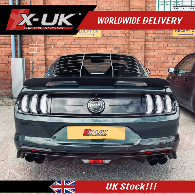 Ford Mustang window louver 2015-2020 PFT style easy installation