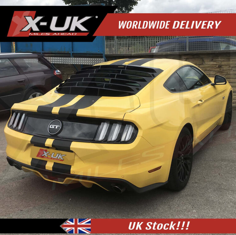 Ford Mustang window louver 2015-2020 PFT style easy installation