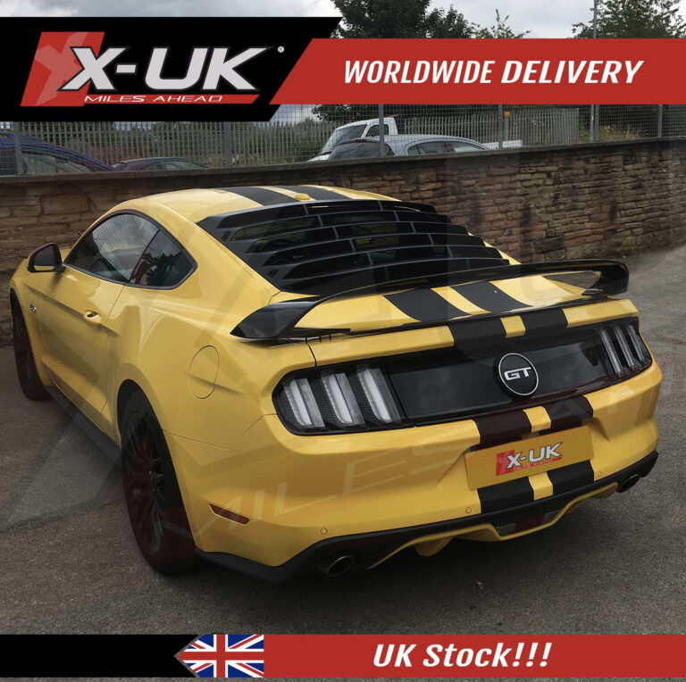 Mustang GT rear spoiler GT350R style rear boot wing for coupe