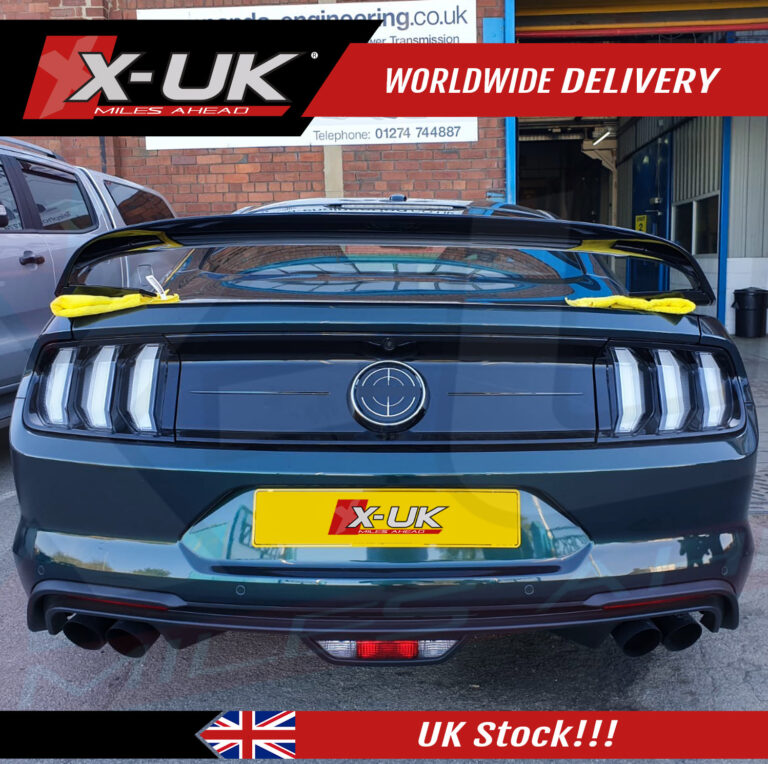 Mustang GT rear spoiler GT350R style rear boot wing for coupe