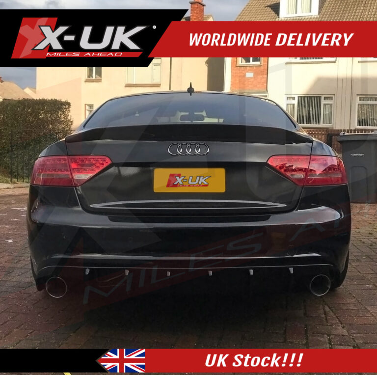 Audi S5 rear diffuser A5 SLine 2007-2012 black FRP