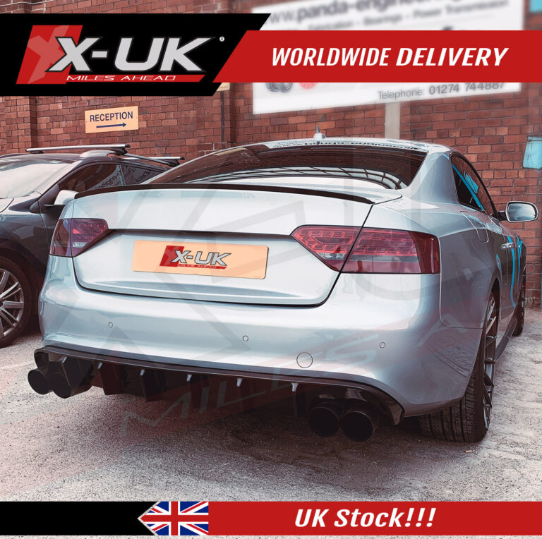 Audi S5 rear diffuser A5 SLine 2007-2012 black FRP