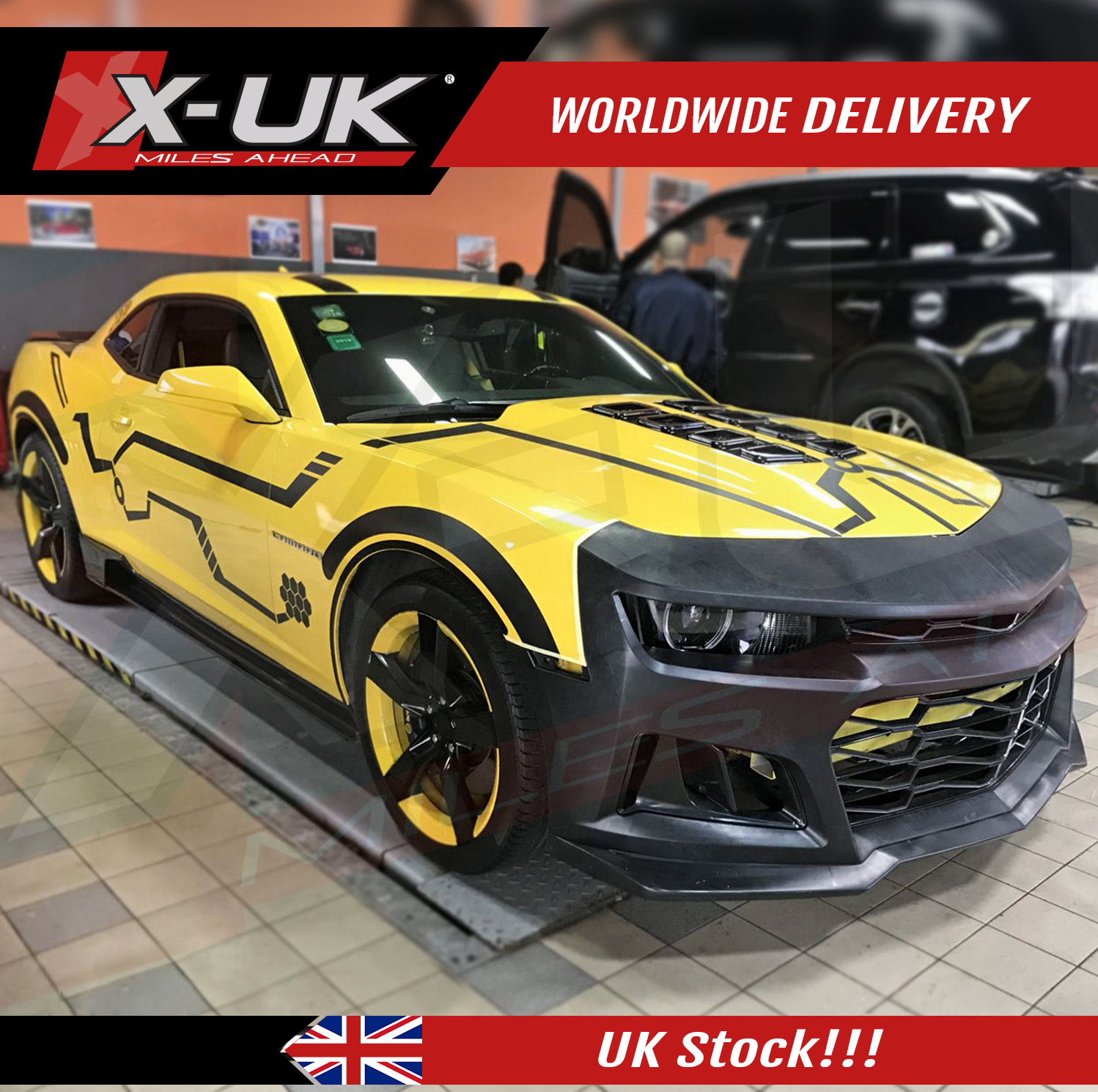 Chevrolet Camaro 2010- 2015 ZL1 style front bumper body kit upgrade