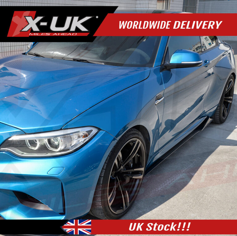 BMW 2 Series side skirts to fit F22 F23 M240i gloss black