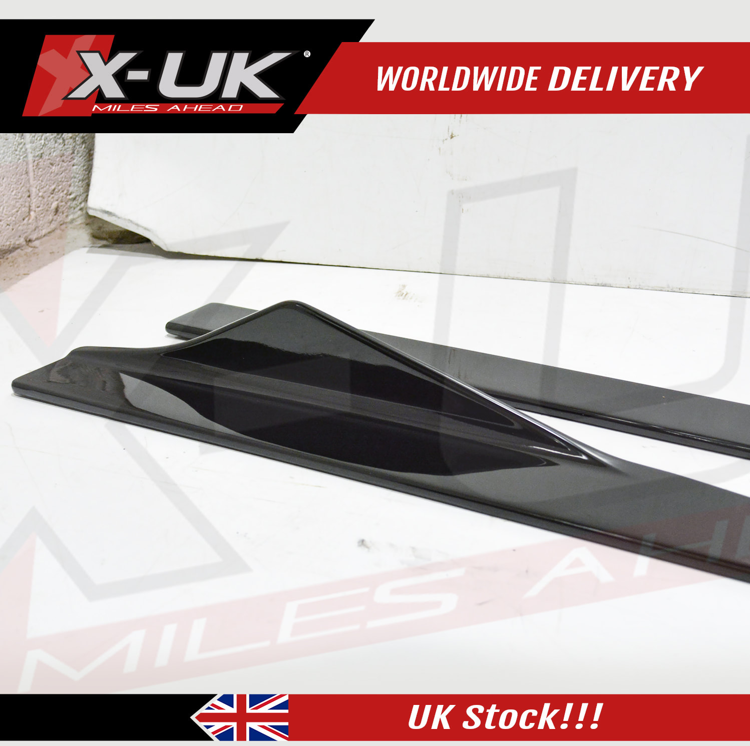 BMW 8 Series G14 G15 2019 - 2021 gloss black side skirts