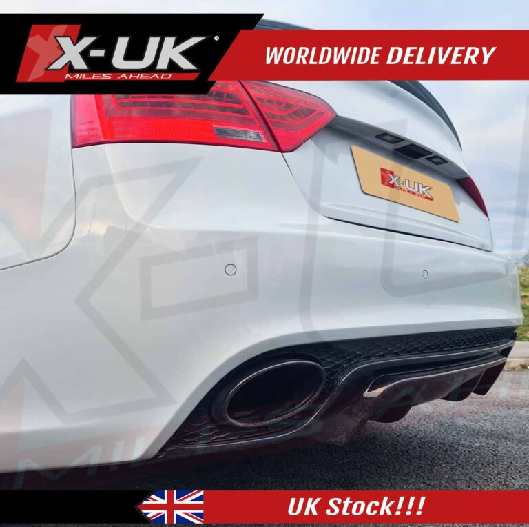 Audi RS5 2012- 2015 B8.5 forged carbon fiber and black FRP rear diffuser