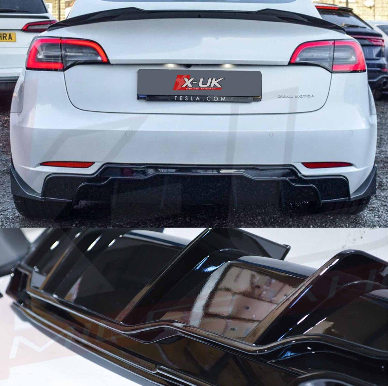 Tesla Body kit Model 3 2017-2021 front splitter skirts diffuser spoiler