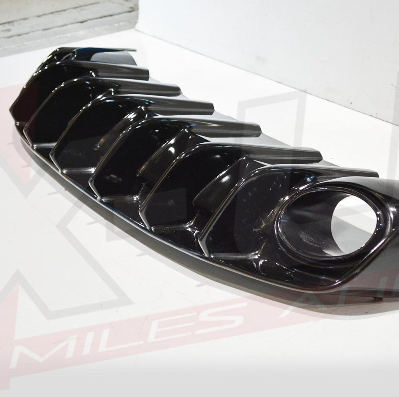 Audi A7 Sline S7 RS7 rear diffuser valance 2011-2014 gloss black