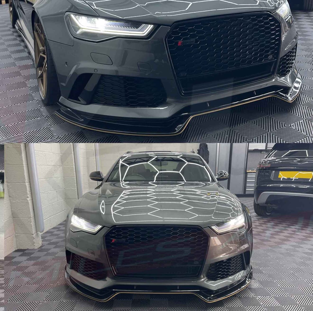 Audi RS6 Avant 2011-2018 front bumper lower splitter lip