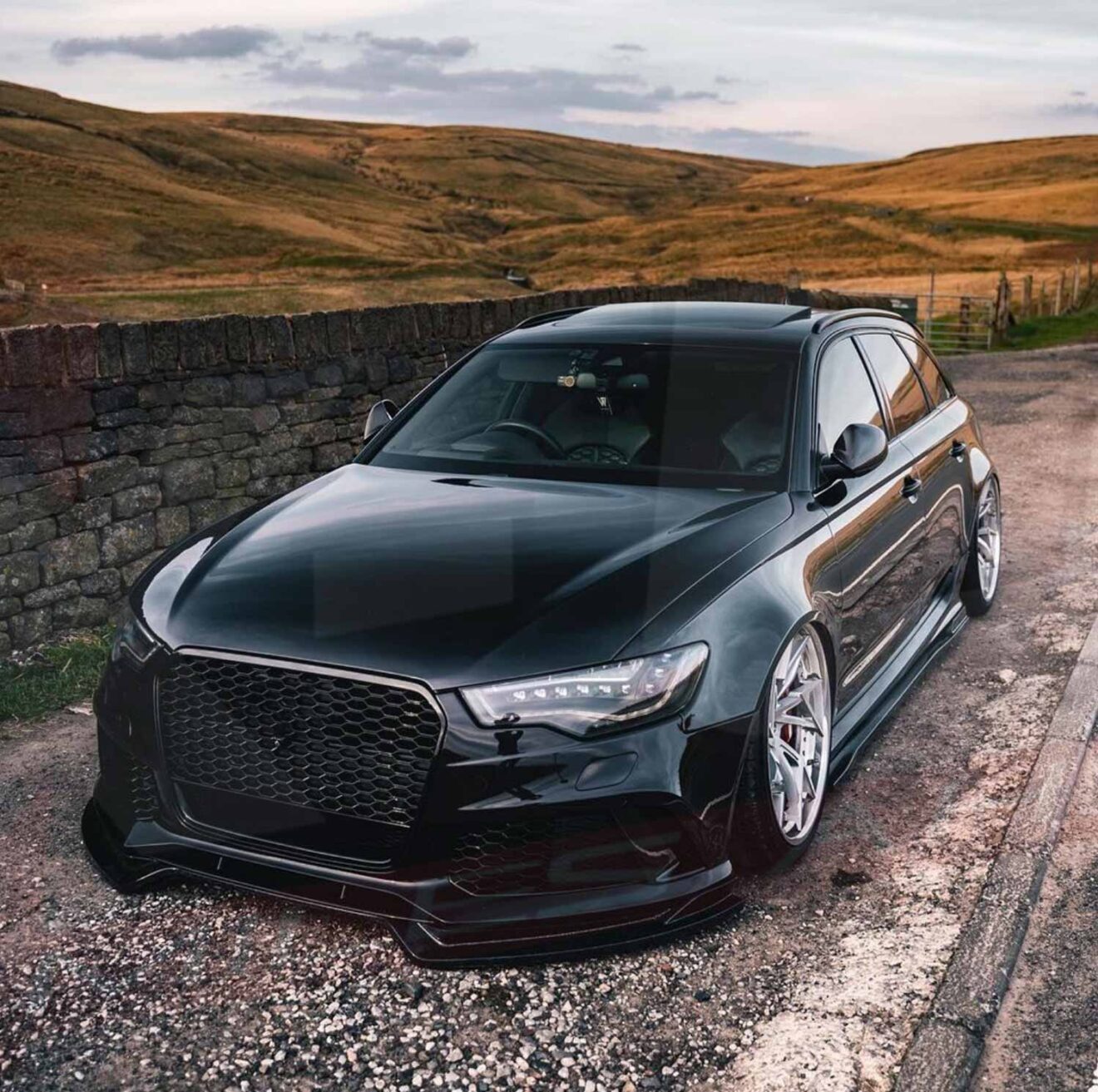 Audi RS6 Avant 2011-2018 front bumper lower splitter lip