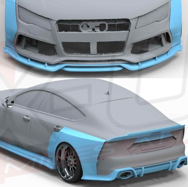 Audi RS7 2011 - 2014 XUK 666 wide body kit conversion fenders